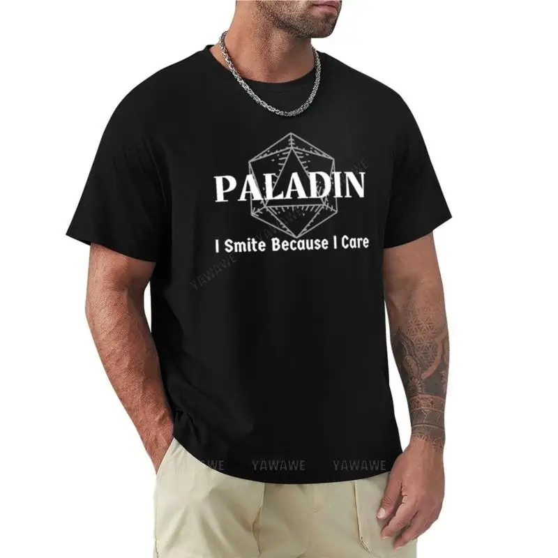 I Smite Because I Care Dnd Paladin Class Symbol D20 Print T-Shirt ...