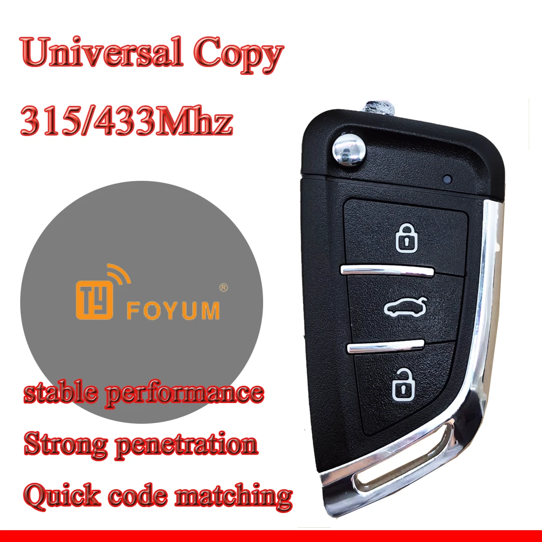 433Mhz-Cloning-Remote-Control-For-Car-Key-Learning-Fixed-Code-Face-to ...