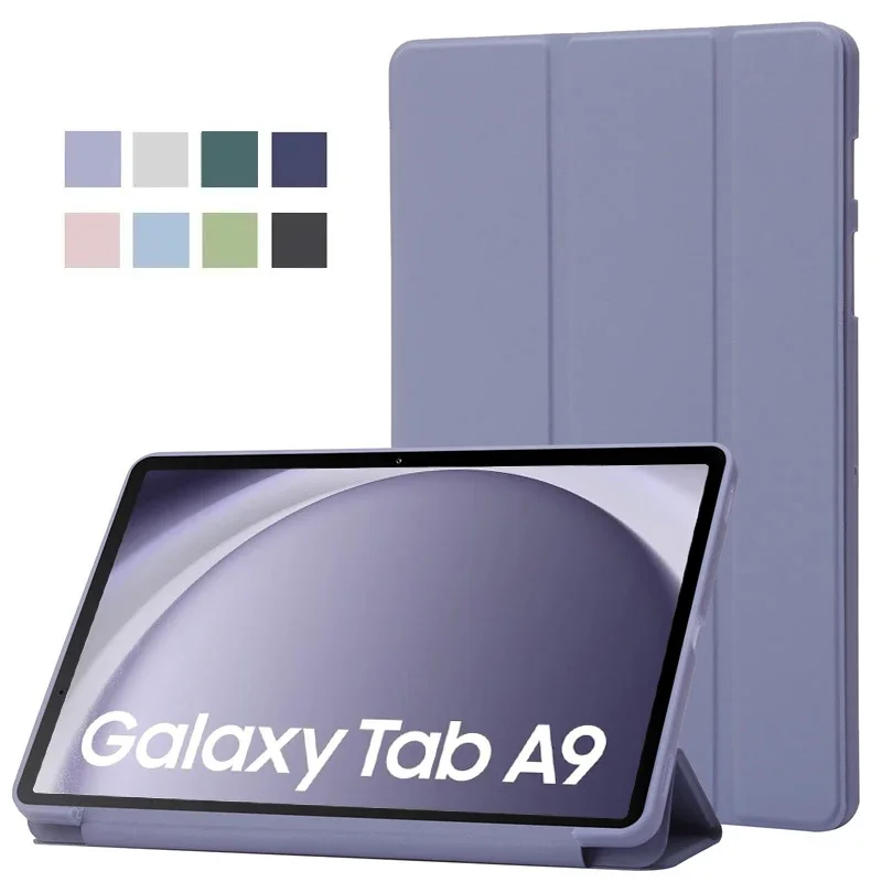 Para-Samsung-Tab-A9-Funda-de-8-7-trifold-PU-Leaher-soporte-trasero ...