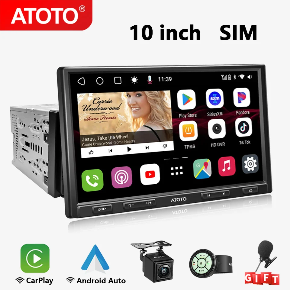 ATOTO-S8-Pro-10-inch-Car-Stereo-Bluetooth-Touchscreen-Head-Unit-Apple-Carplay-Android-Auto ...