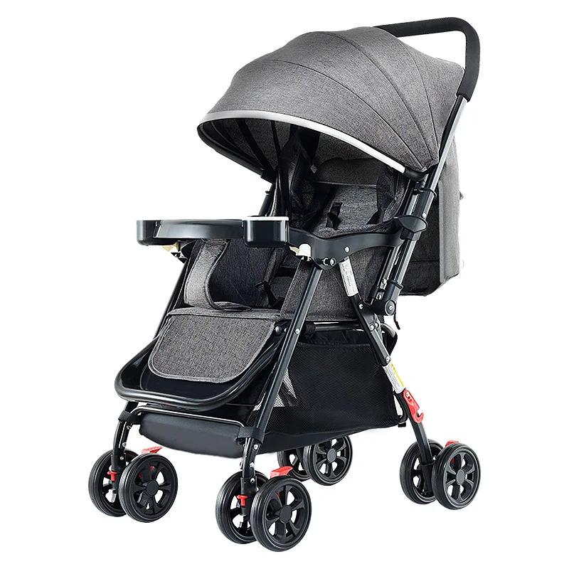 Baby Stroller 3-in-1 Safe Comfortable Sitting Lying High Landscape ...