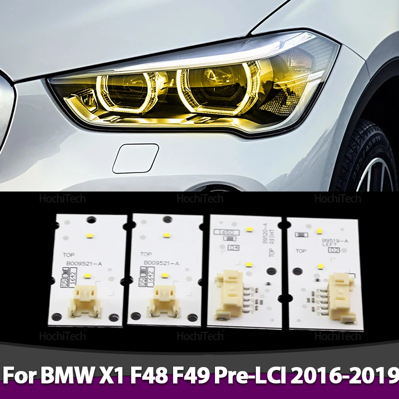 Pour X1 F48 F49 2016-2019 phare au xénon jaune yeux d'ange lumière DRL ...