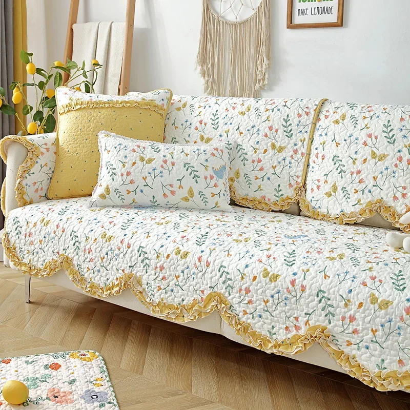 Curled-edge-Rural-Style-Cotton-Couch-Mats-Comfortable-Soft-Non-Slip ...