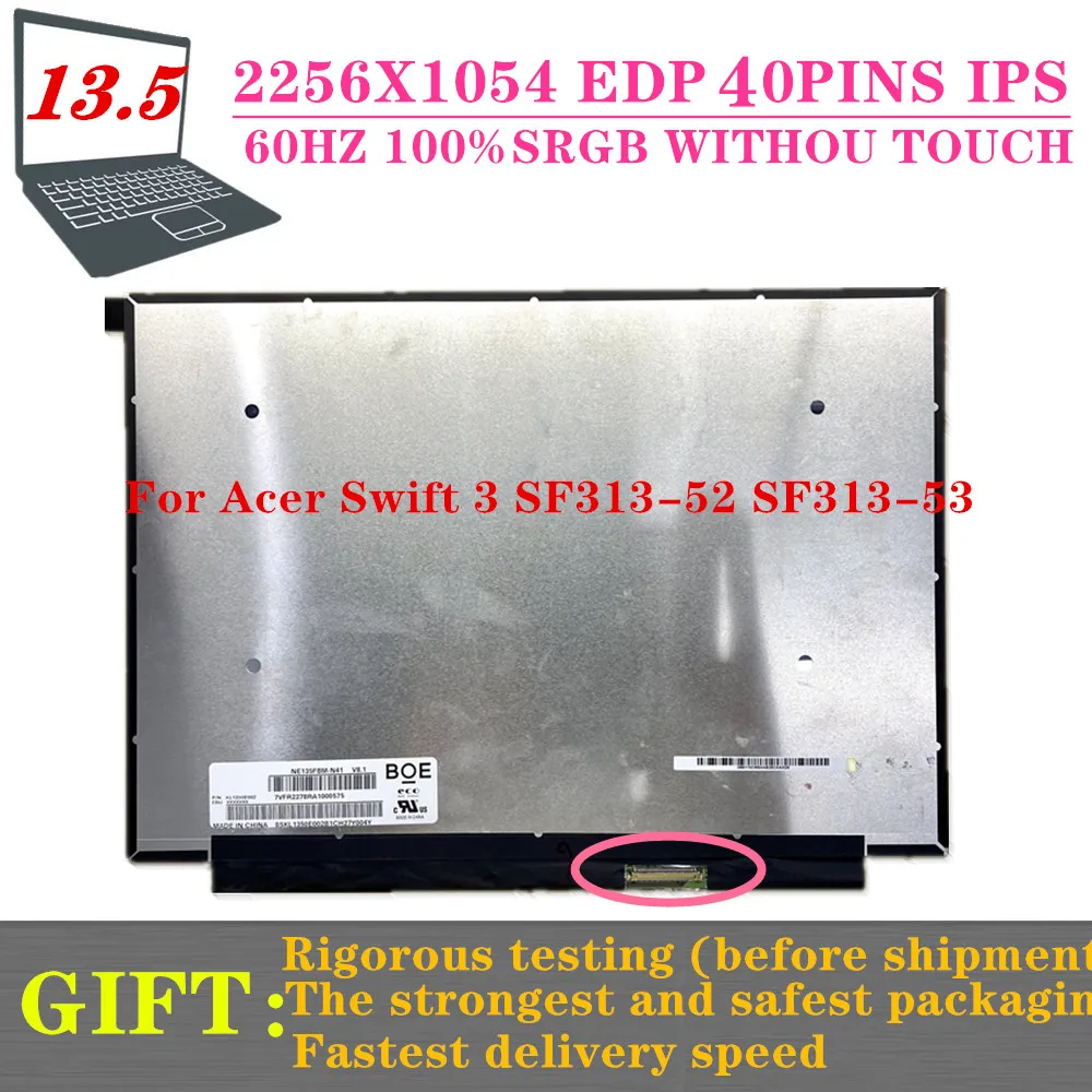FREE-SHIPPING-13-5INCH-2256X1504-40PINS-IPS-NE135FBM-N41-V8-1-For-Acer ...