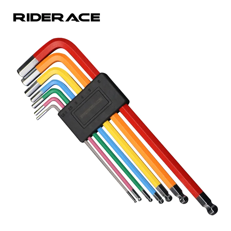 7Pcs-Bicycle-Hex-Key-Set-Colorful-Hexagon-Spanner-Flat-Ball-Opening ...