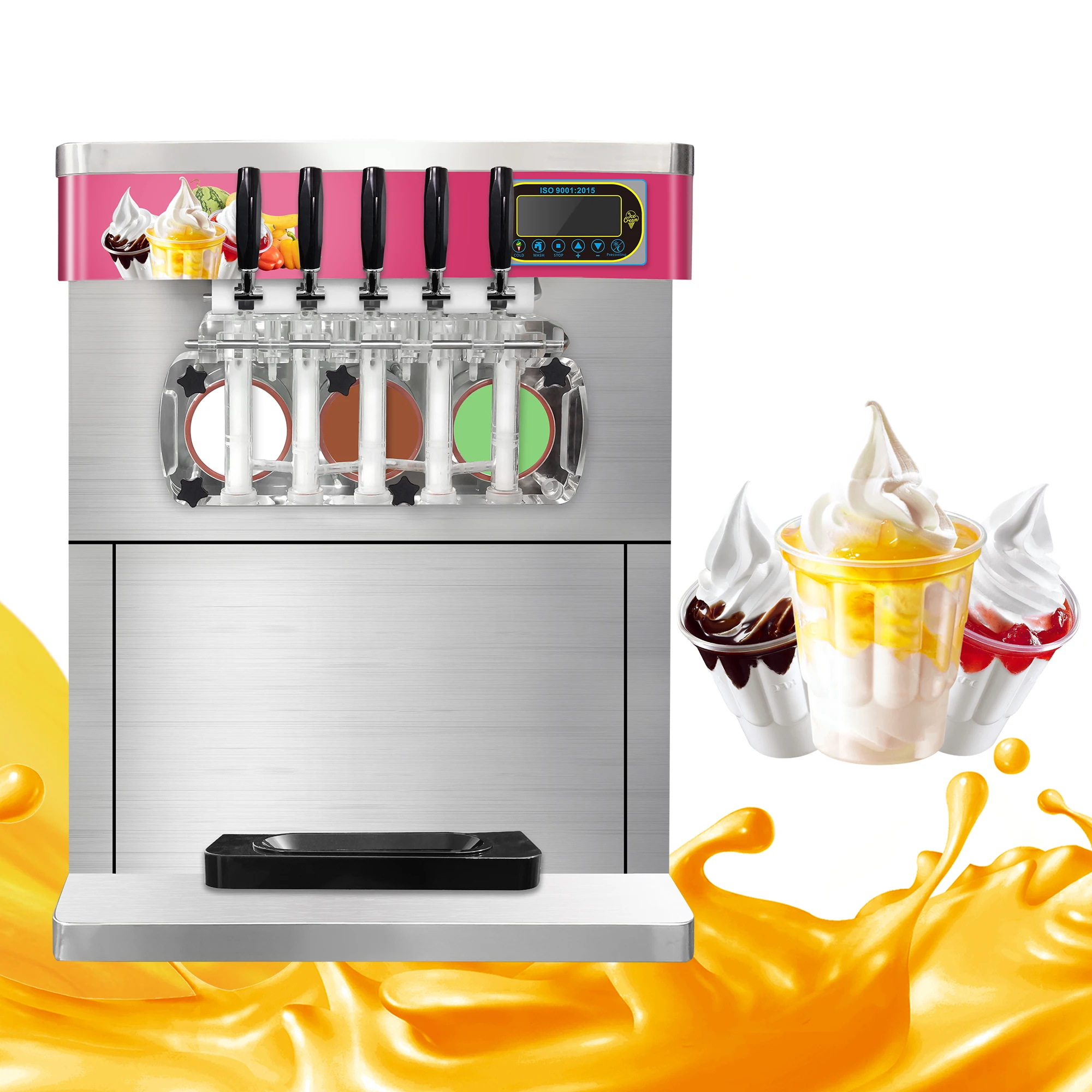 Mvckyi-5-flavor-Coffee-shop-Ice-Cream-Machine-Professional-Ice-Cream ...