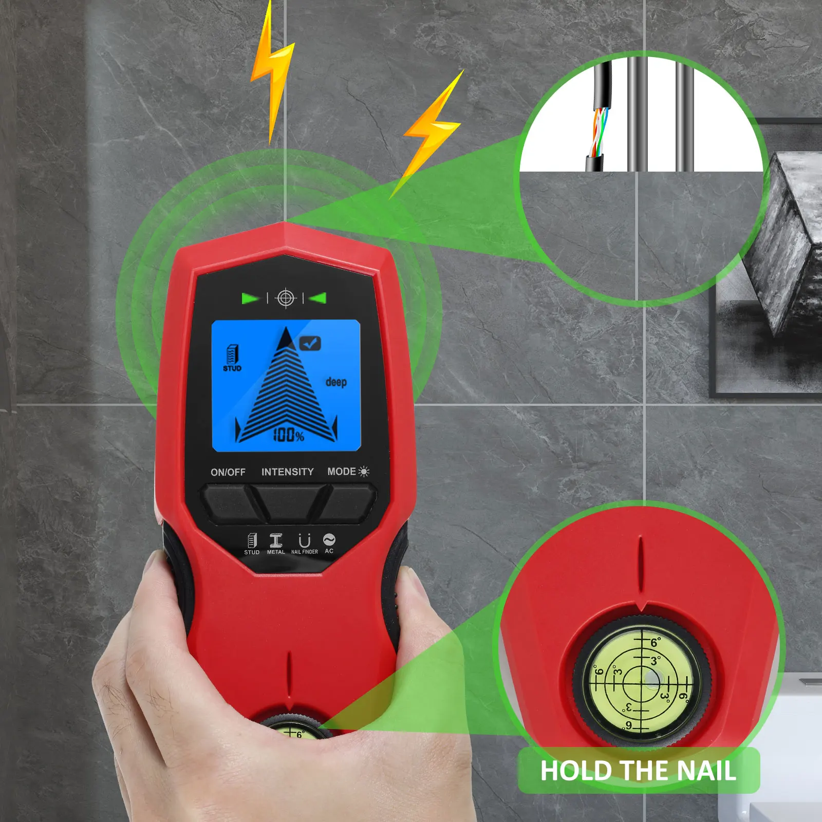 Stud-Finder-Wall-Scanner-7-in-1-Multifunctional-Electronic-Stud-Sensor ...