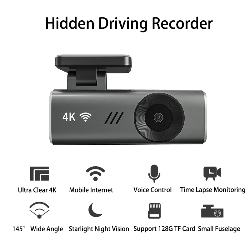 Driving-Recorder-HD-4K-Car-Driving-Recorder-Without-Screen-With-WIFI ...