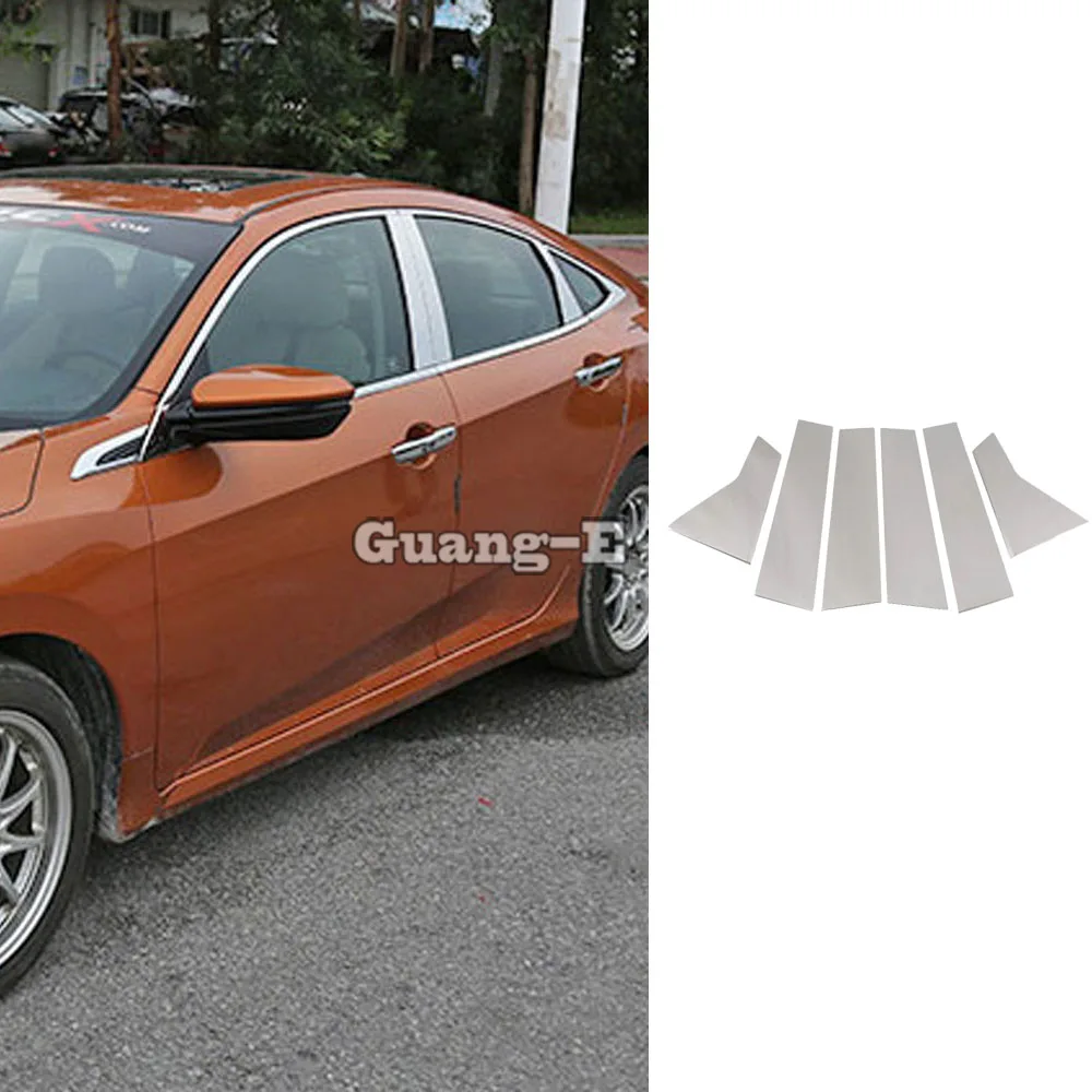 Stainless-Steel-Glass-Window-Garnish-Pillar-Middle-Column-Strip-Trim ...