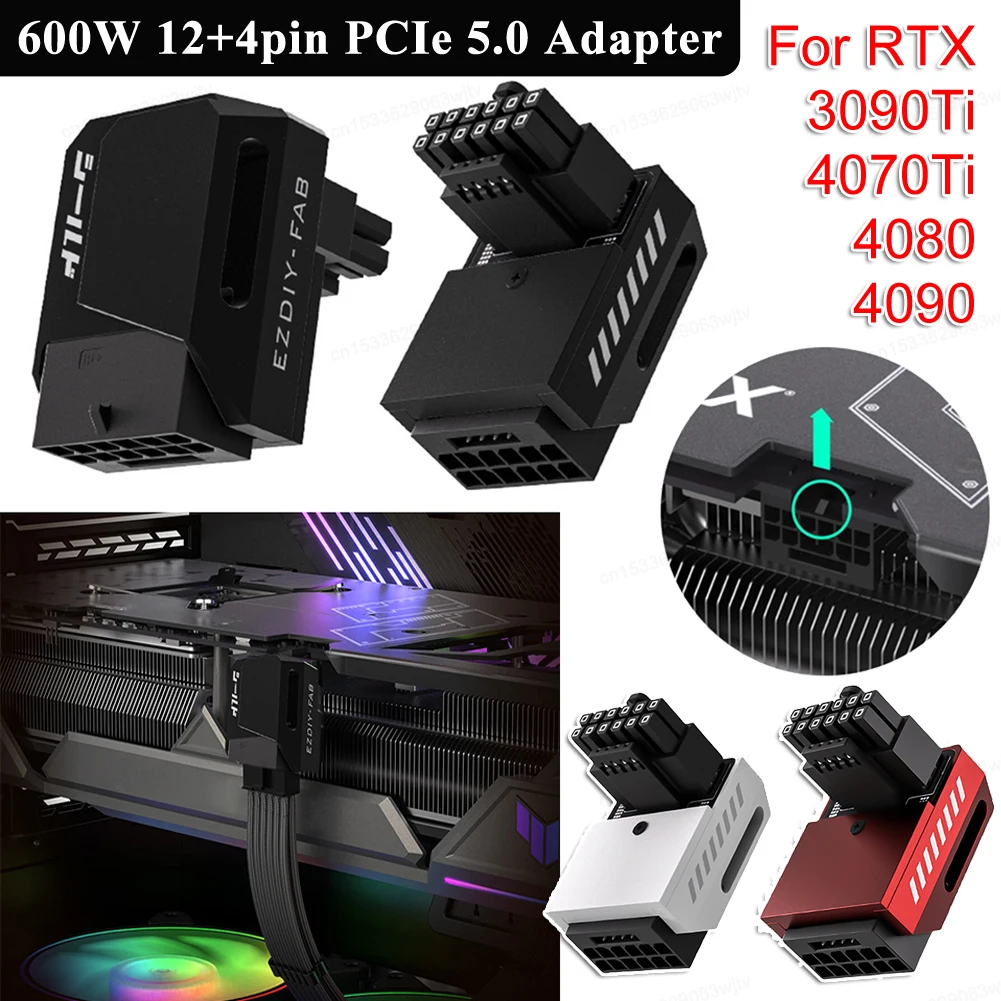 600W-12-4pin-PCIe-5-0-Adapter-90-Degree-Right-Angle-16pin-12VHPWR-GPU ...