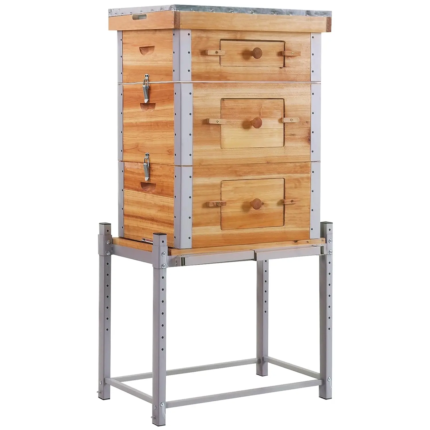 Bee Hive Bees Box 10 Frame Bees Castle with Beehive Metal Frames,100% ...
