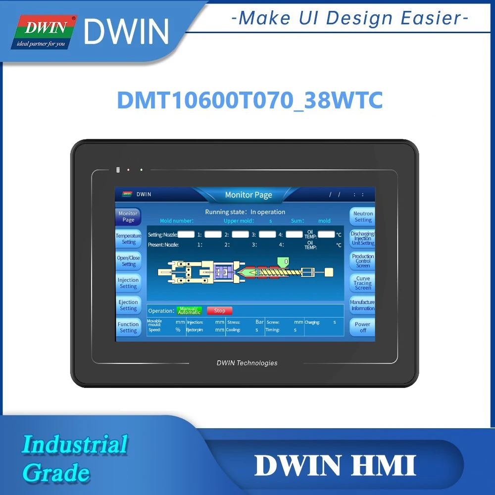 DWIN-HMI-7Inch-Integrated-Database-Management-Display-1024-600-Pixels ...