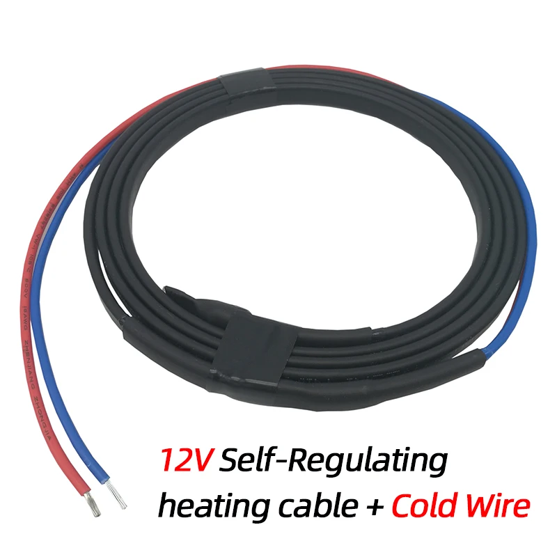 Cold wire connected 12V Can Use 15 Meters Self-regulating Heating Cable ...