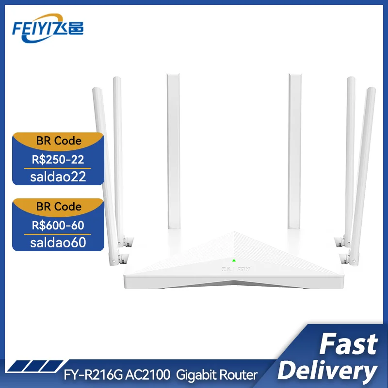 FEIYI R216G AC2100 Router Dual Band Gigabit 2.4G 5.0GHz 2034Mbps ...