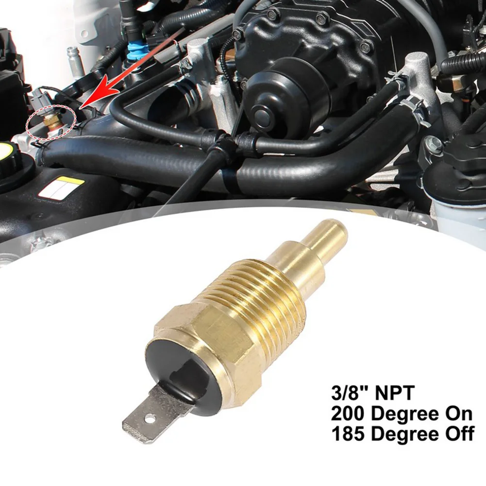 Car-Radiator-Fan-Temperature-Sensor-Switch-Metal-For-3-8-NPT-200-Degree ...