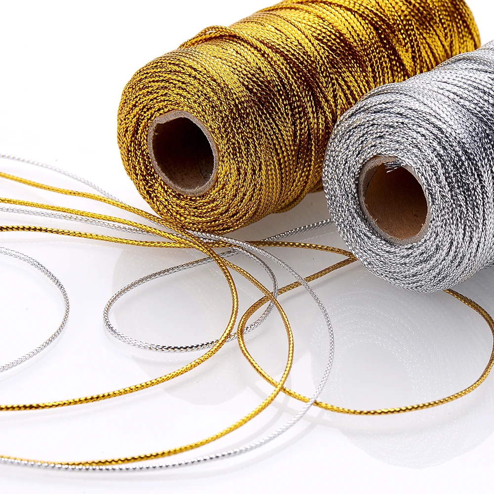 Rouleau-de-Fil-localit-et-Argent-de-100mm-Corde-d-Emballage-Ficelle-d ...