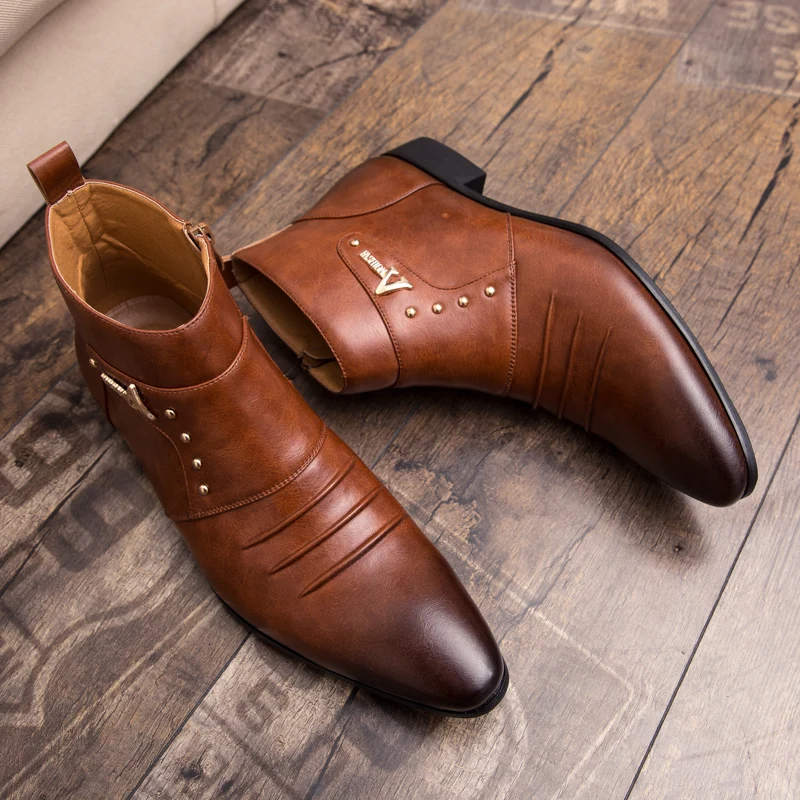 High-Quality-Men-Shoes-Chelsea-Fashion-Shoes-Mens-Slip-on-Shoes ...