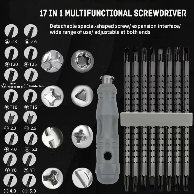13-17-In-1-Multi-purpose-Screwdriver-Set-Telescopic-Cross-Flat-head ...