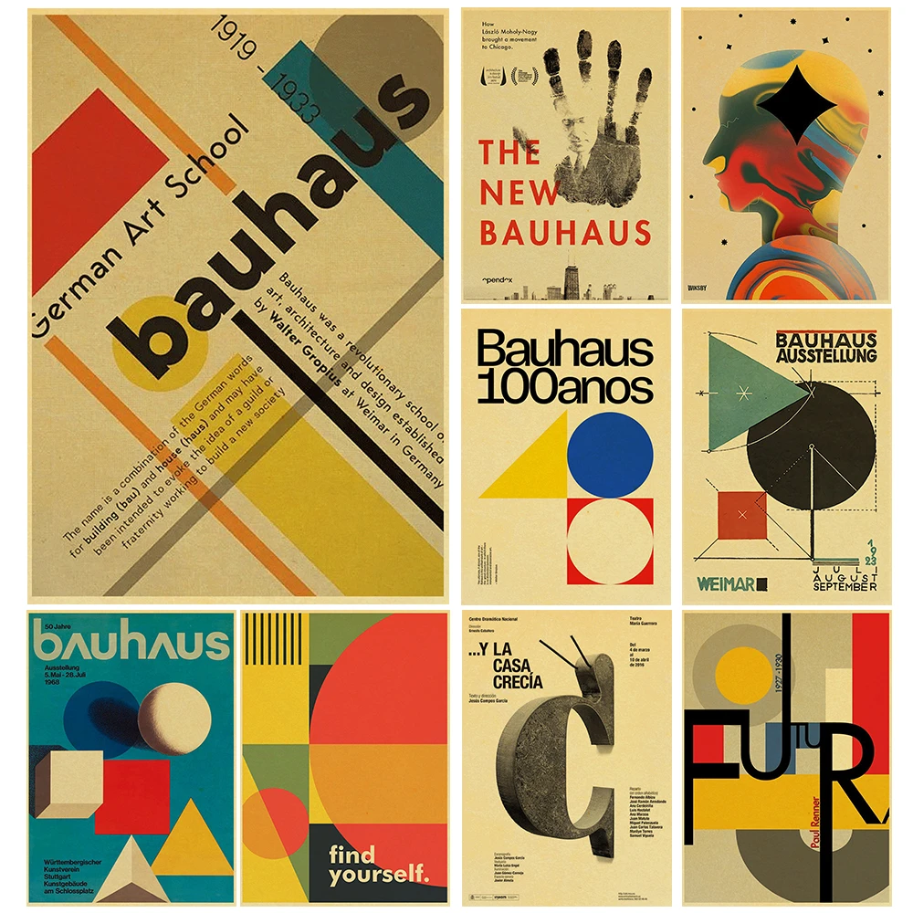 Art Deco Paper Poster | Style Paper Poster | Bauhaus Poster | Bauhaus Print - Art Style - Aliexpress