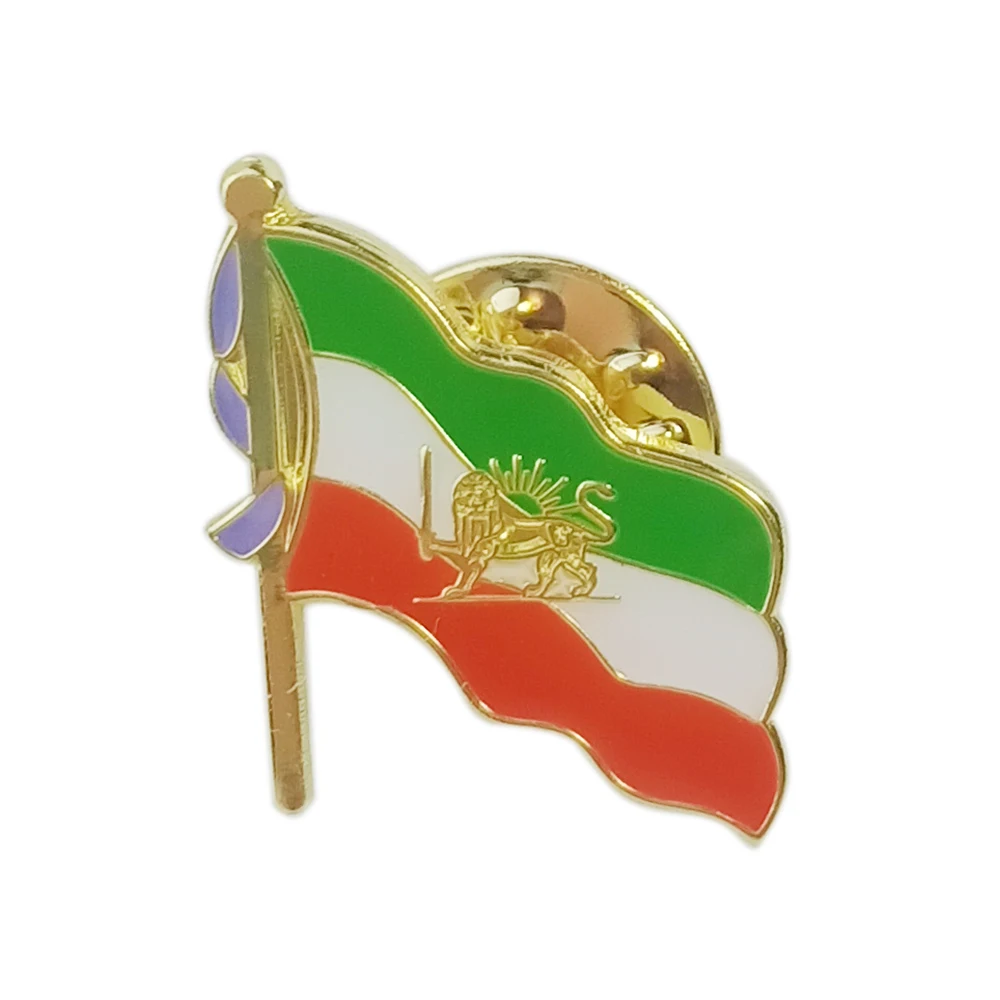 Iran Persian Gulf LION Flag Lapel Pin,Metal Badge Pins Brooch For T ...
