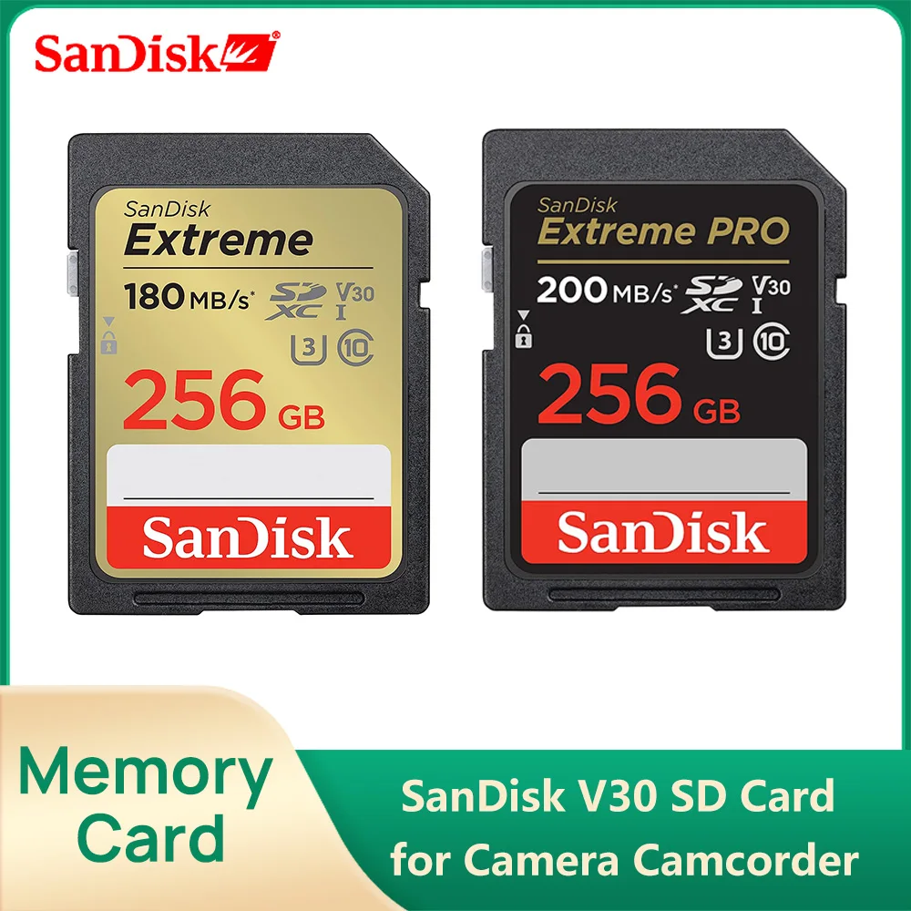 SanDisk-V30-Extreme-Extreme-Pro-SD-Card-Memory-Card-4K-32GB-64GB-128GB ...