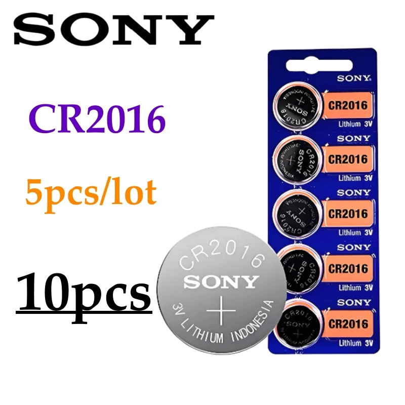 10pcs-For-Sony-CR2016-Battery-cr-2016-For-Car-Watch-Toys-Remote-Control ...