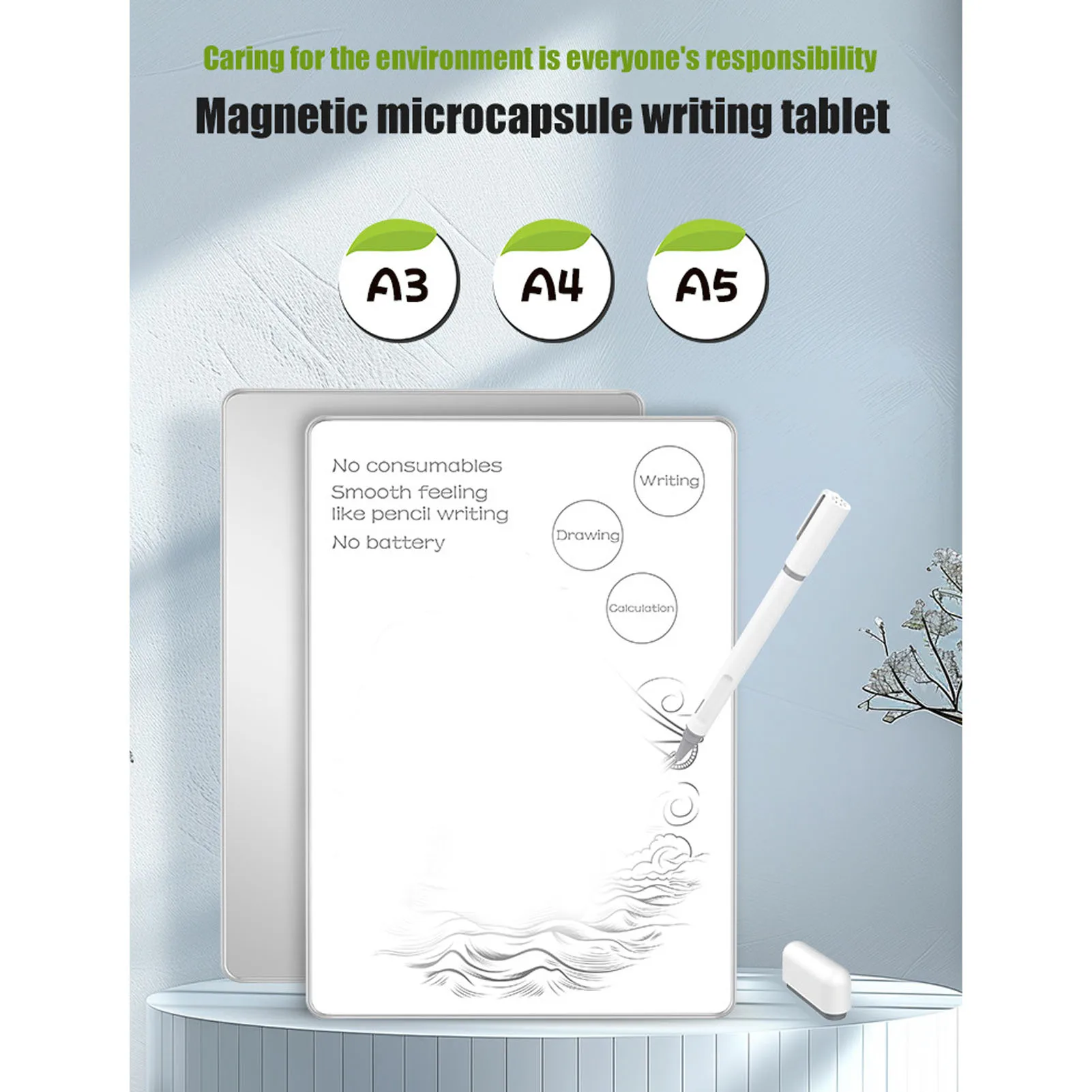 LCD Writing Tablet Eye Aluminum Alloy Magnetic Drawing Pad for Student ...