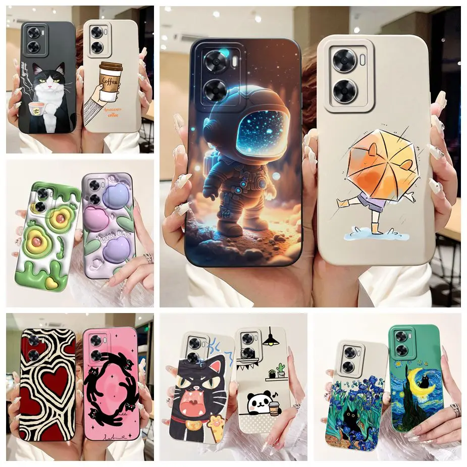 For-Oppo-A57-4G-Case-Oppo-A57s-A77s-Stylish-Candy-Painted-Cover-Soft ...