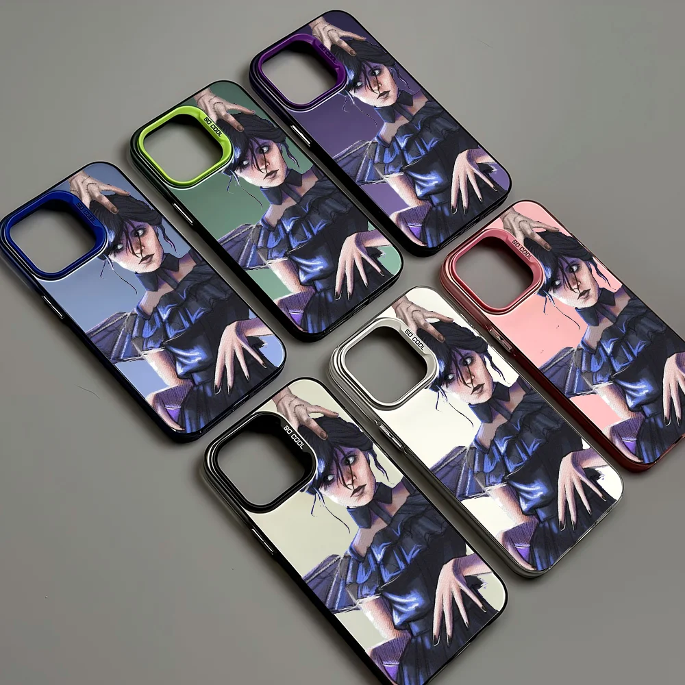 Wednesday-Addams-Family-Tv-Show-Phone-Case-IMD-Color-Silver-Shell-For ...