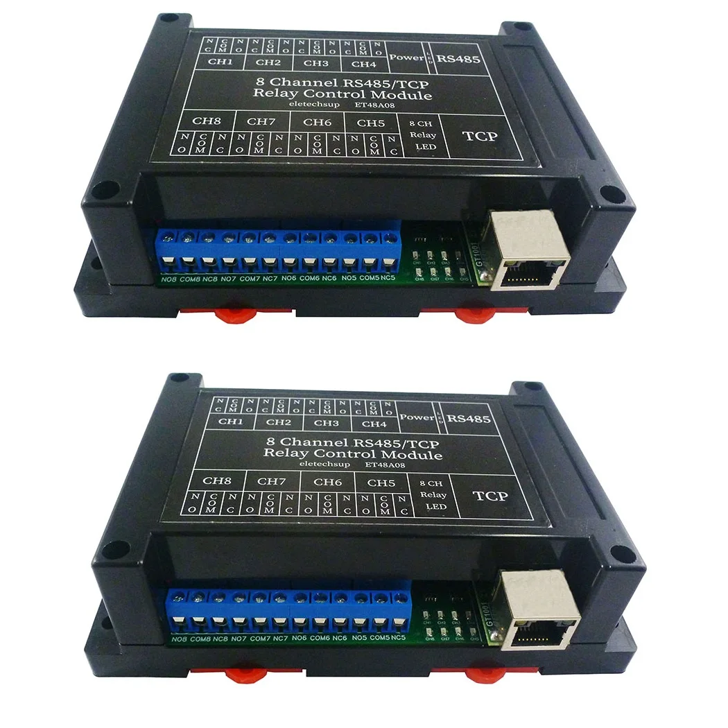 2pcs-Ethernet-Relay-Network-Switch-Modbus-MQTT-TCP-UDP-Web-HTTP-RS485 ...