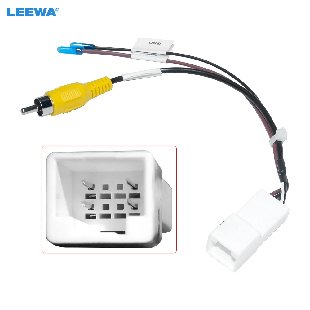 LEEWA-Auto-8-pin-Reverse-Camera-Output-Video-Adapter-Wiring-Cable-For ...