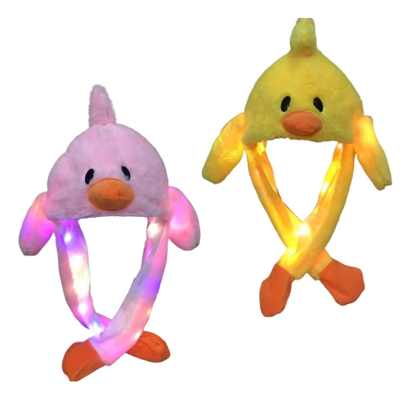 Led-Floppy-Ear-Hat-Moving-Ears-Kids-Earflap-Duck-Hat-Glowing-Jumping ...