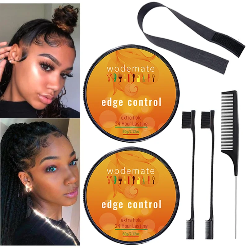 Edge Control Gel Strong Hold Hair Styling Gel For Wigs Baby Hair Non ...