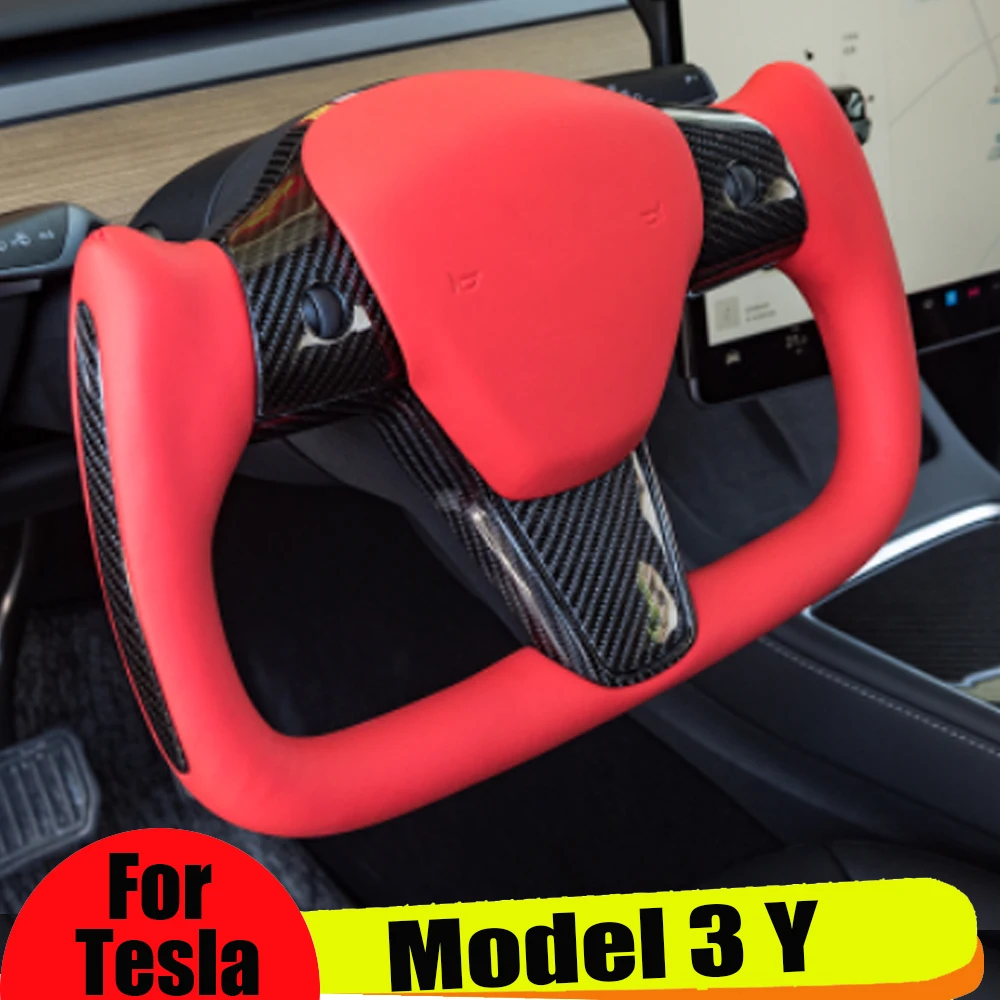 Yoke-Handle-370mm-For-Model-3-Steering-Wheel-Heating-Personalized ...
