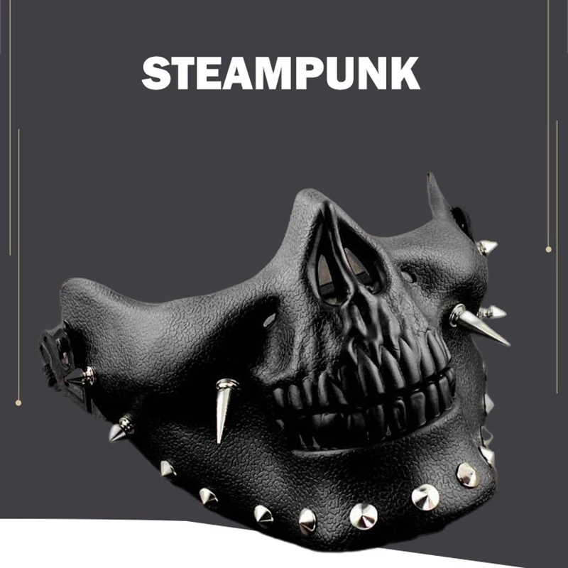 Cyberpunk-Style-Steam-Punk-Party-Personality-Chain-Halloween-Adult-Mask ...