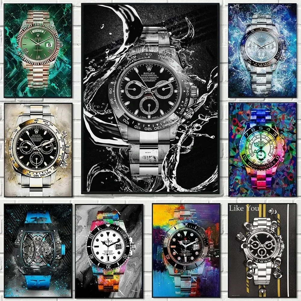 Modern-Graffiti-Wall-Art-Abstract-Clocks-Pop-Scandinavian-Style-HD ...