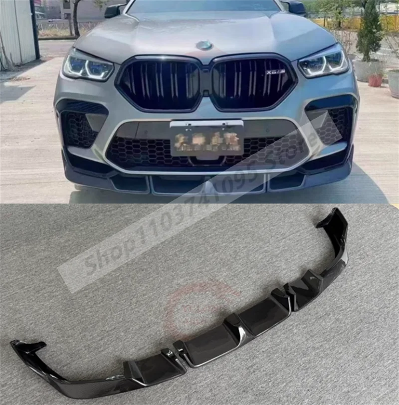 3Pcs-Set-Real-Carbon-Fiber-Front-Bumper-Splitters-Cup-Flaps-Lid-Spoiler ...