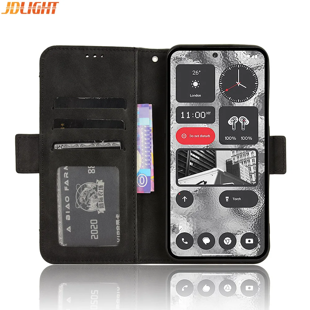 For-Nothing-Phone-2-Wallet-Case-Magnetic-Book-Flip-Cover-Card-Photo ...
