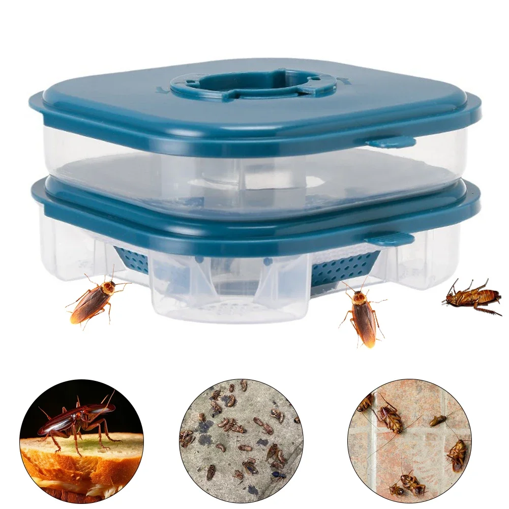 Safe-Cockroach-Killer-Double-Layer-Roach-Trap-Reusable-Roach-Killer ...