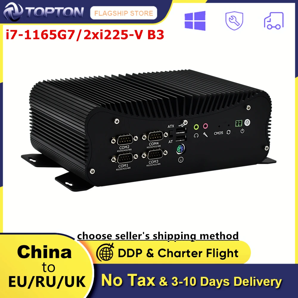 11th Gen Intel Industrial PC i7 1165G7 i5 1135G7 Fanless Mini PC Rugged ...