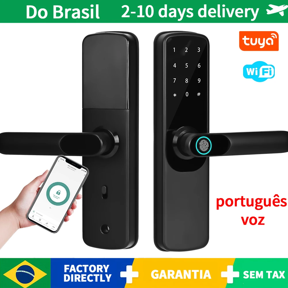 Do Brasil-Fechadura Eletrônica Digital, Fechadura de Porta Inteligente, Fechadura Digital, Casa ...