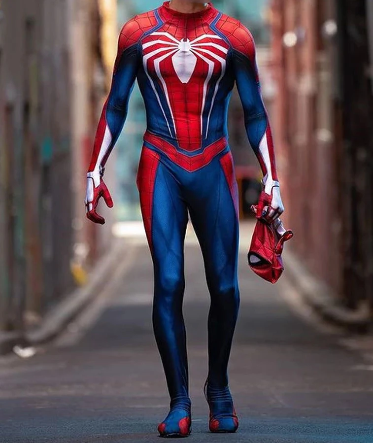 PS4-Game-Spiderman-Cosplay-Costume-Adults-Kids-Spider-Superhero-Zentai ...