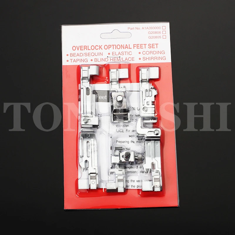 Singer-968-Overlock-Sewing-Presser-Foot-Suit-6-Piece-Set-for-Overlock ...
