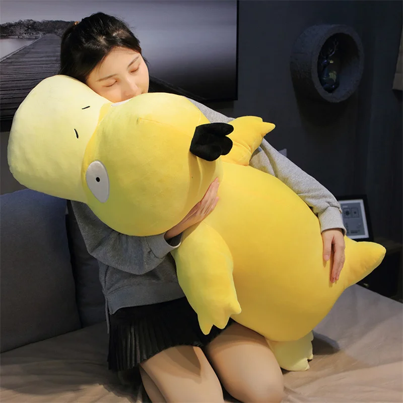 Super Big Size 100cm Pokemon Psyduck Plush Toy Soft Yellow Duck Doll ...