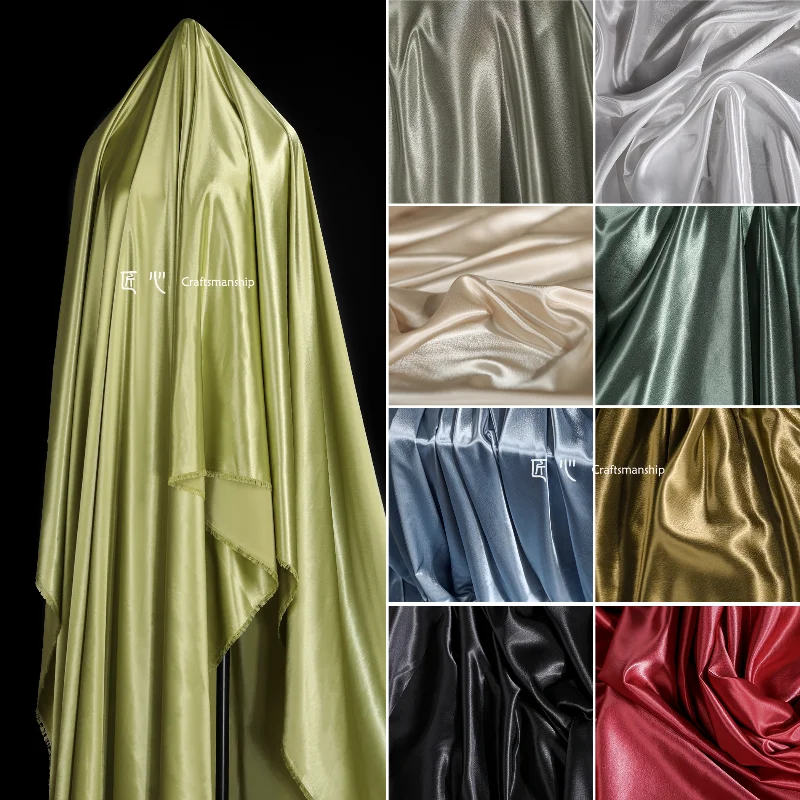 Acetic-Acid-Satin-Fabric-Silk-Smooth-Soft-Dress-Design-Wholesale-Cloth ...