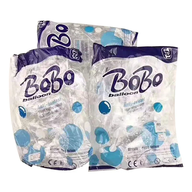 50pcs-Pre-Stretched-Bobo-Balloon-Ball-Big-Stuffing-Transparent-Clear ...