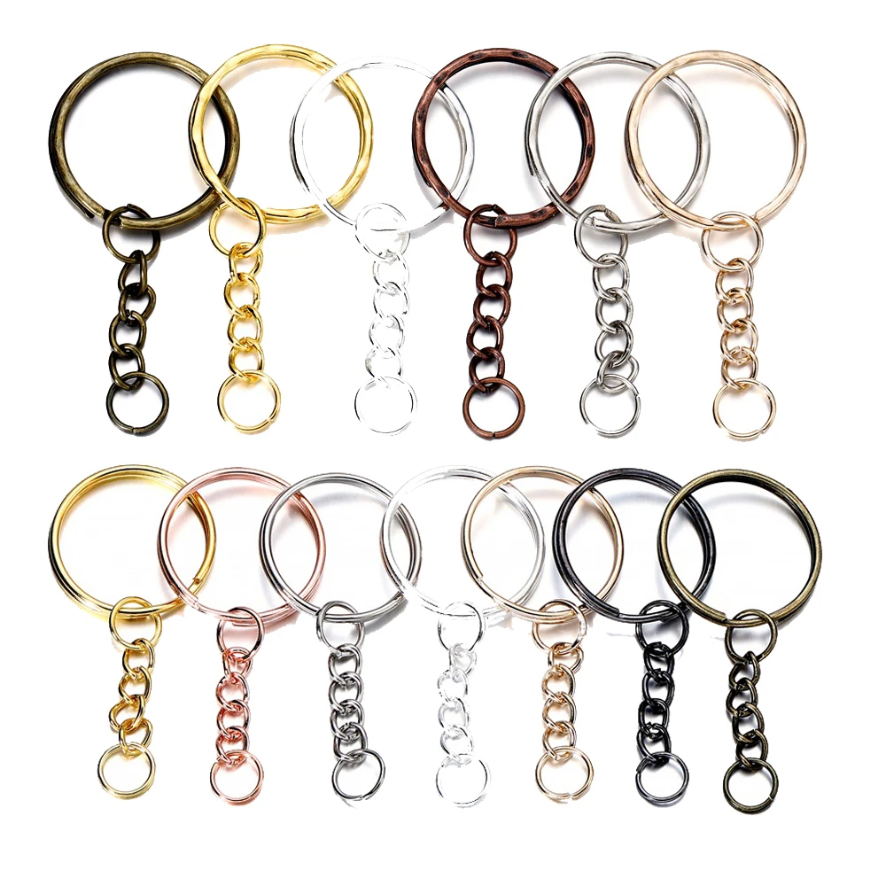 Metal Jewelry Making Accessories | Metal Key Holder Rings - 50pcs Metal ...