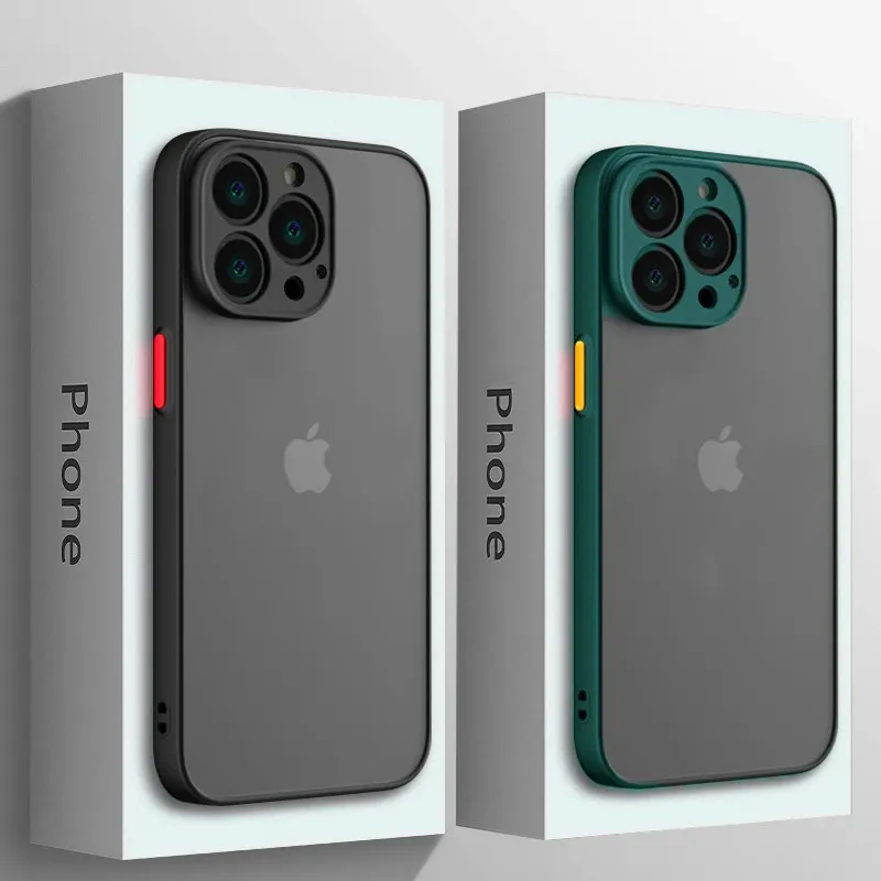 Soft-Silicone-Matte-Case-for-IPhone-11-13-12-14-Pro-Max-Mini-Shockproof ...