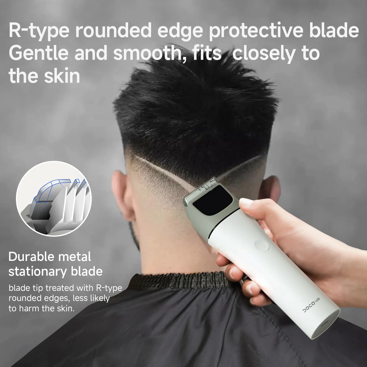 DOCO-Electric-Hair-Clipper-Trimmer-Professional-Cordless-Type-C ...