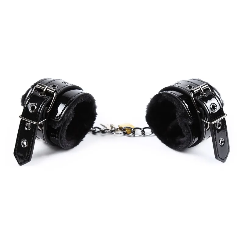 Sm-Adult-Sex-Toys-Leather-Handcuffs-Shackle-Pin-Buckle-Handcuffs-with-Copper-Lock-Black-Leather ...